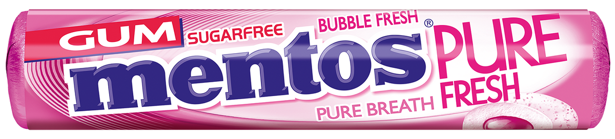 Mentos Pure Fresh Gum Bubble Fresh Roll 8pcs | Mentos UK