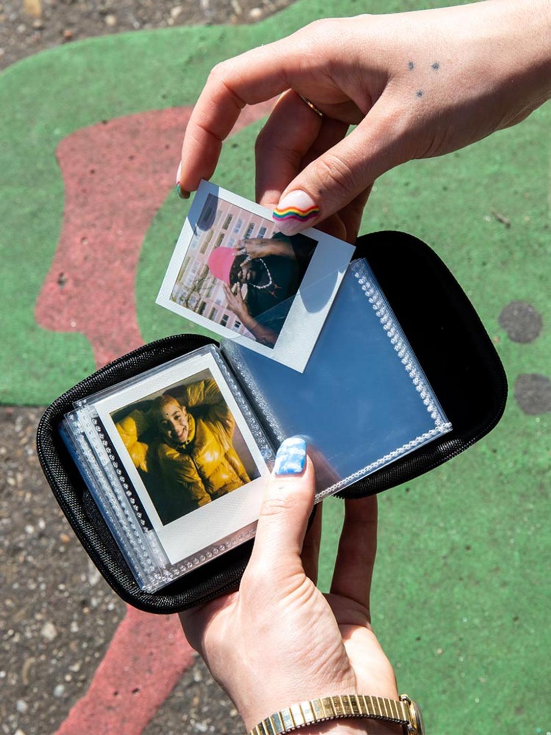 Polaroid Go Pocket Photo Album with zipper in 3 colors
