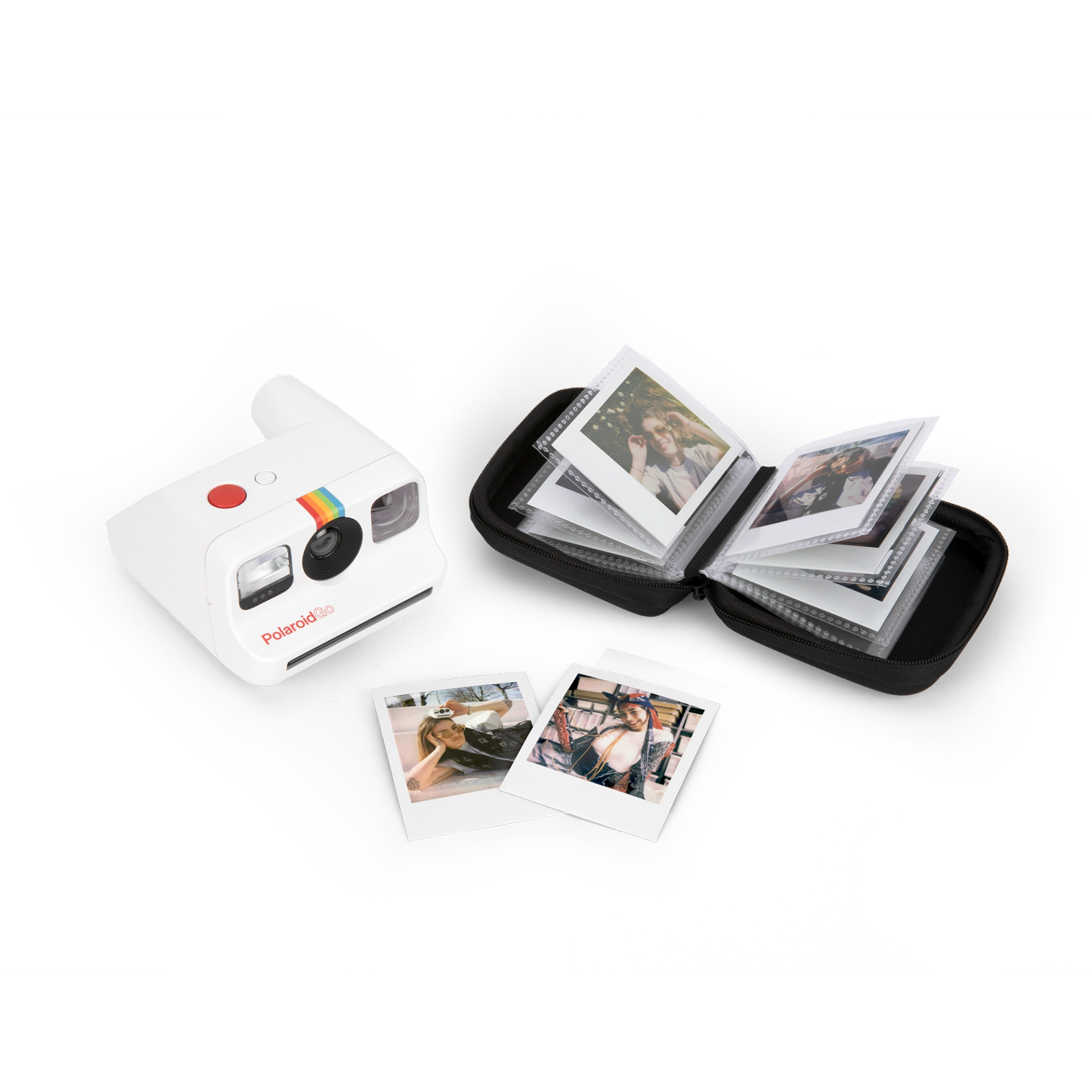 Polaroid Go Pocket Photo Album with zipper in 3 colors