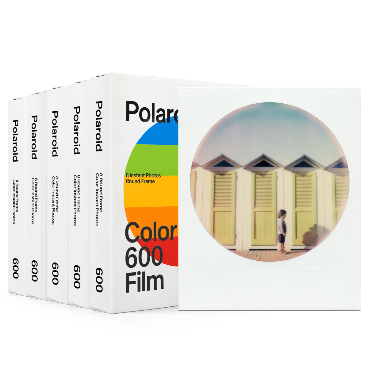 Color 600 Film Round Frame Five Pack