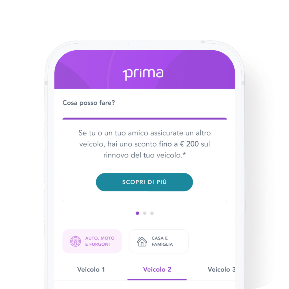 App per smartphone Android o Apple riservata ai clienti - Prima