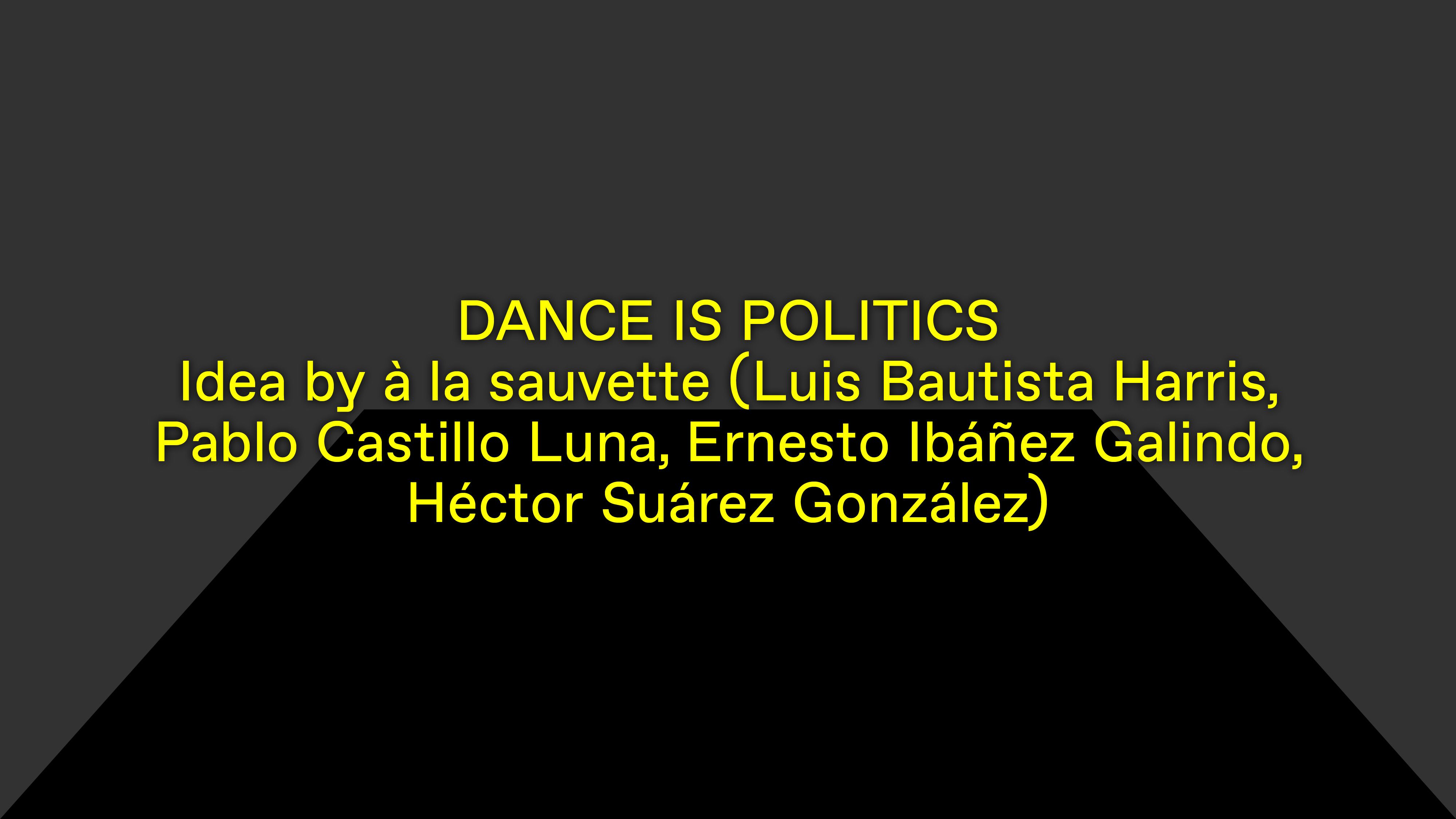 Dance is politics