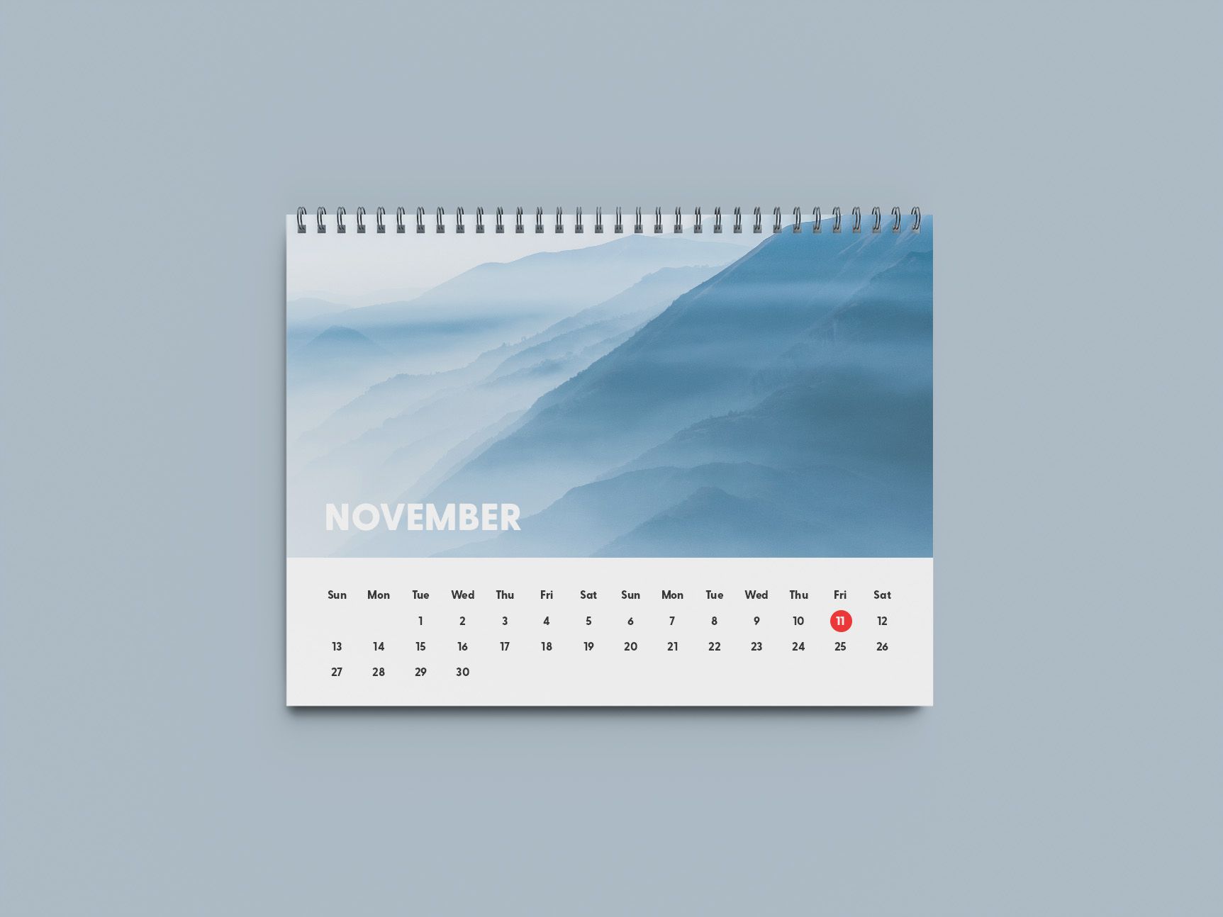 Calendar Mockup 01 | Minimal Mockups