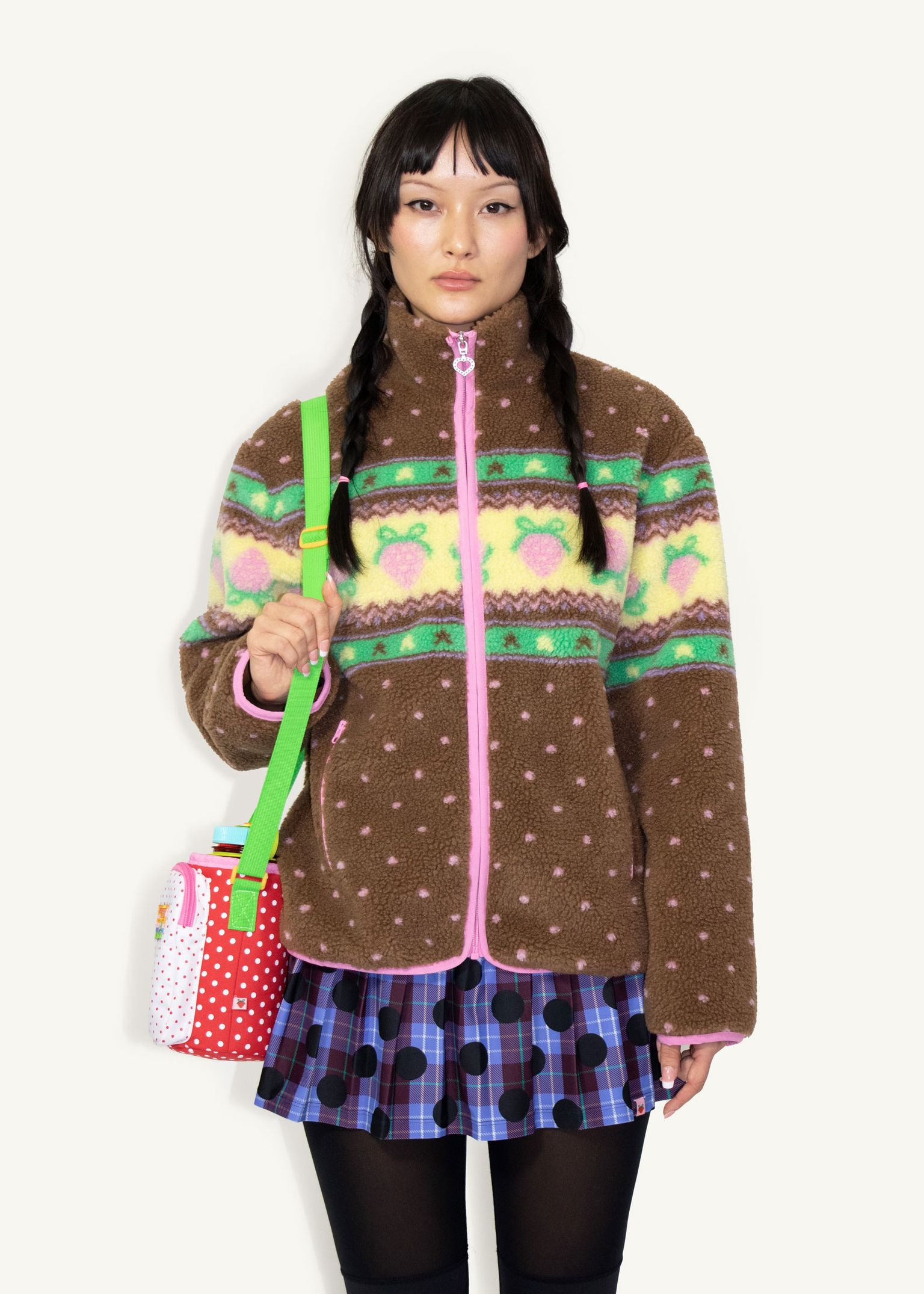 Strawberry Western - Choco Sherpa Jacket
