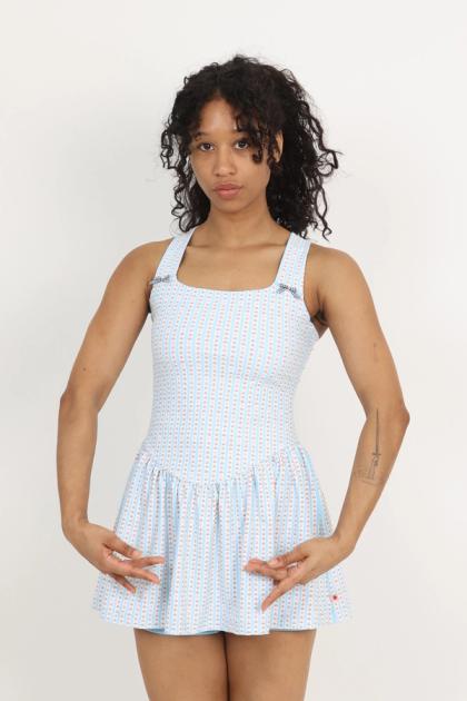 Coco Exercise Dress, Rococo Print | Strawberry Western