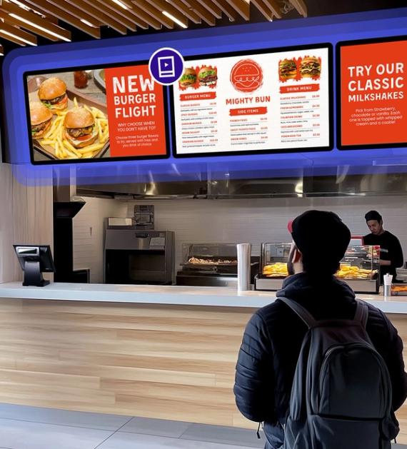 Digital Signage for Business | Dynamic Display Solutions - Rockbot