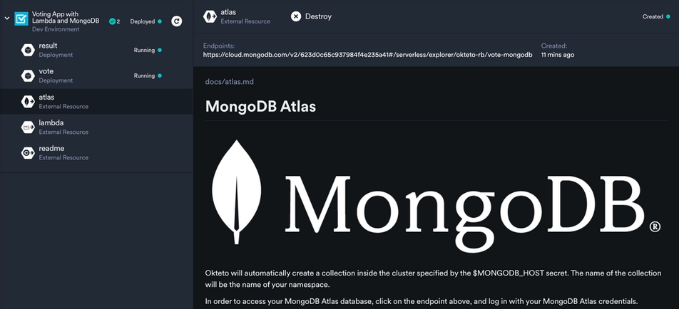 Developing Cloud Native Apps With Mongodb Atlas And Kubernetes Okteto