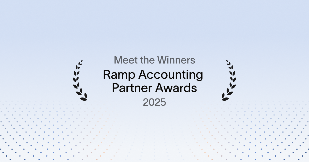Celebrating the Winners of the 2025 Ramp Accounting Partner Awards