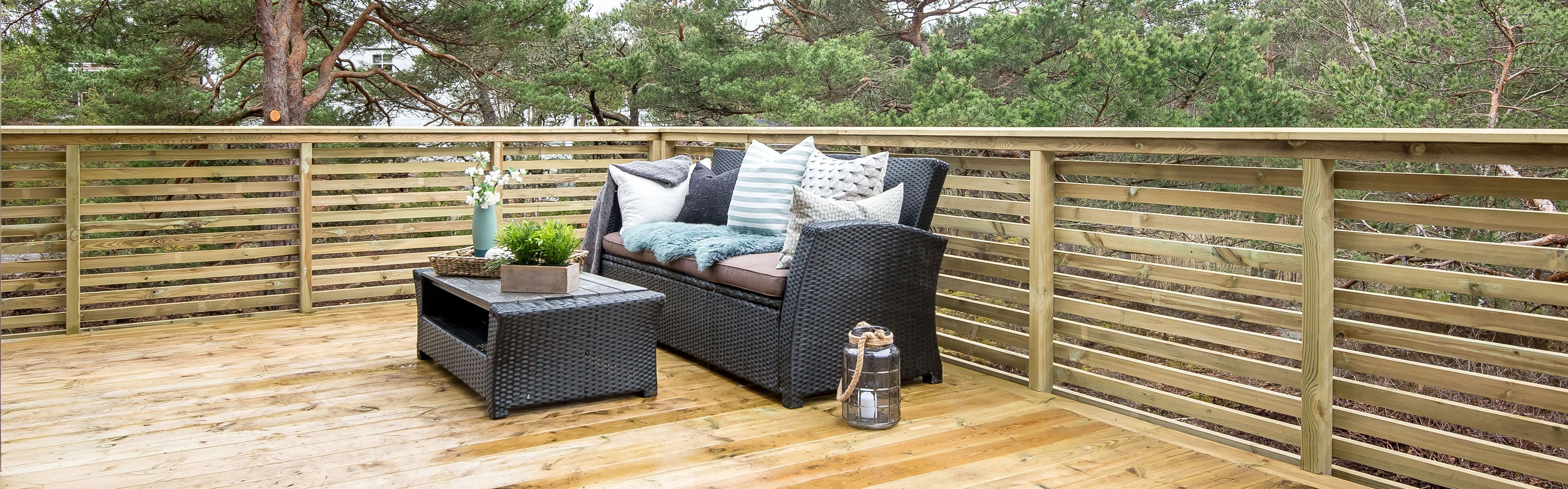 Bygge rekkverk på terrassen | Byggtorget