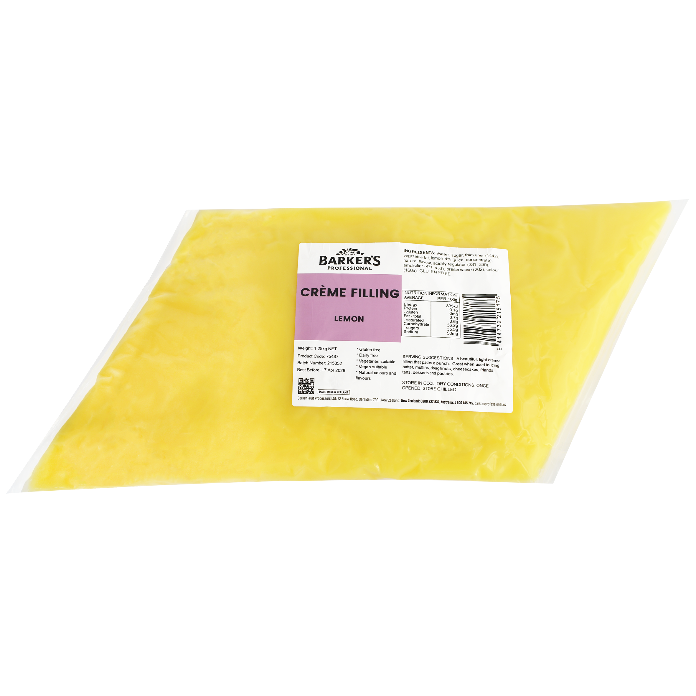 Shop | Custard Flavoured Patisserie Crème 1.25kg