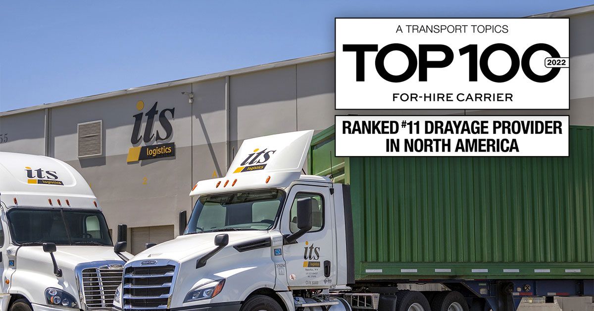 ITS Logistics Named Top Intermodal & Drayage Carrier by Transport Topics