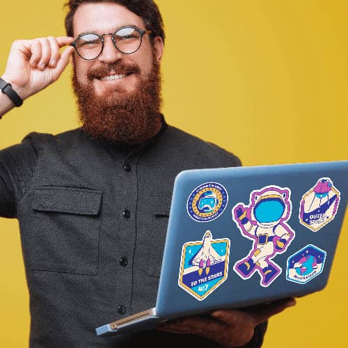 Laptop Stickers | Custom, Durable & Weatherproof Vinyl