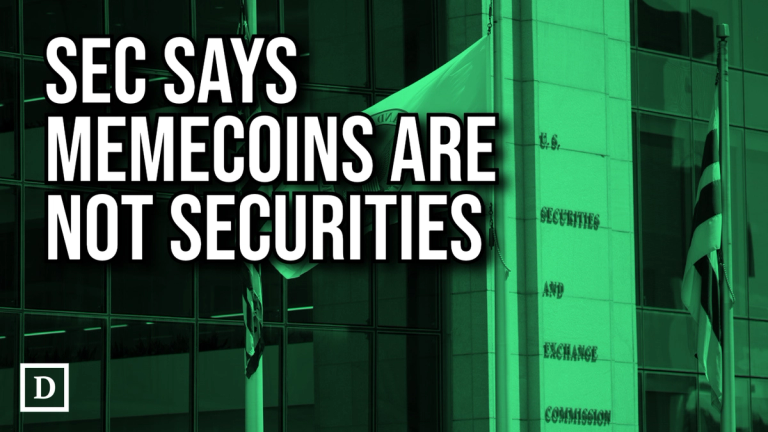 SEC Says Memecoins Are Not Securities - "The Defiant"