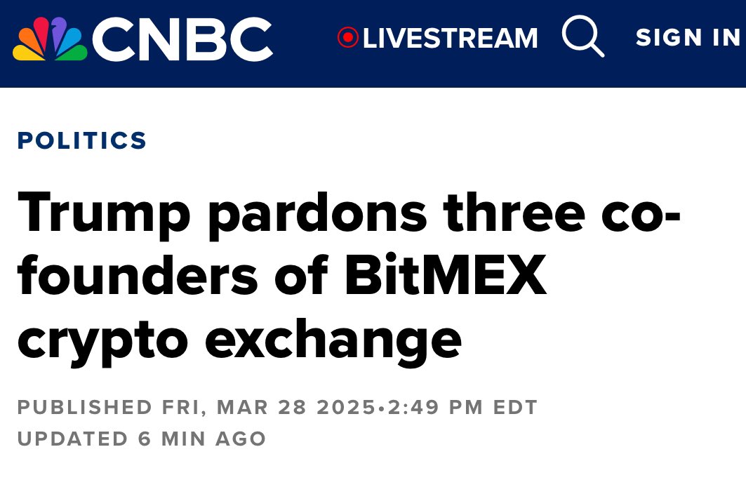 Trump Pardons BitMEX Co-Founders Arthur Hayes, Benjamin Delo, and ...