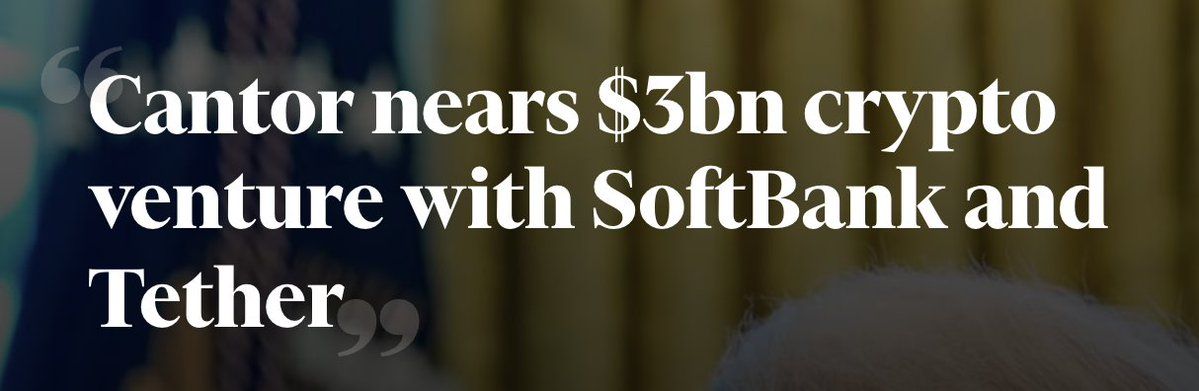 Cantor Fitzgerald's Brandon Lutnick Nears $3 Billion Bitcoin Venture with SoftBank, Tether, and ...