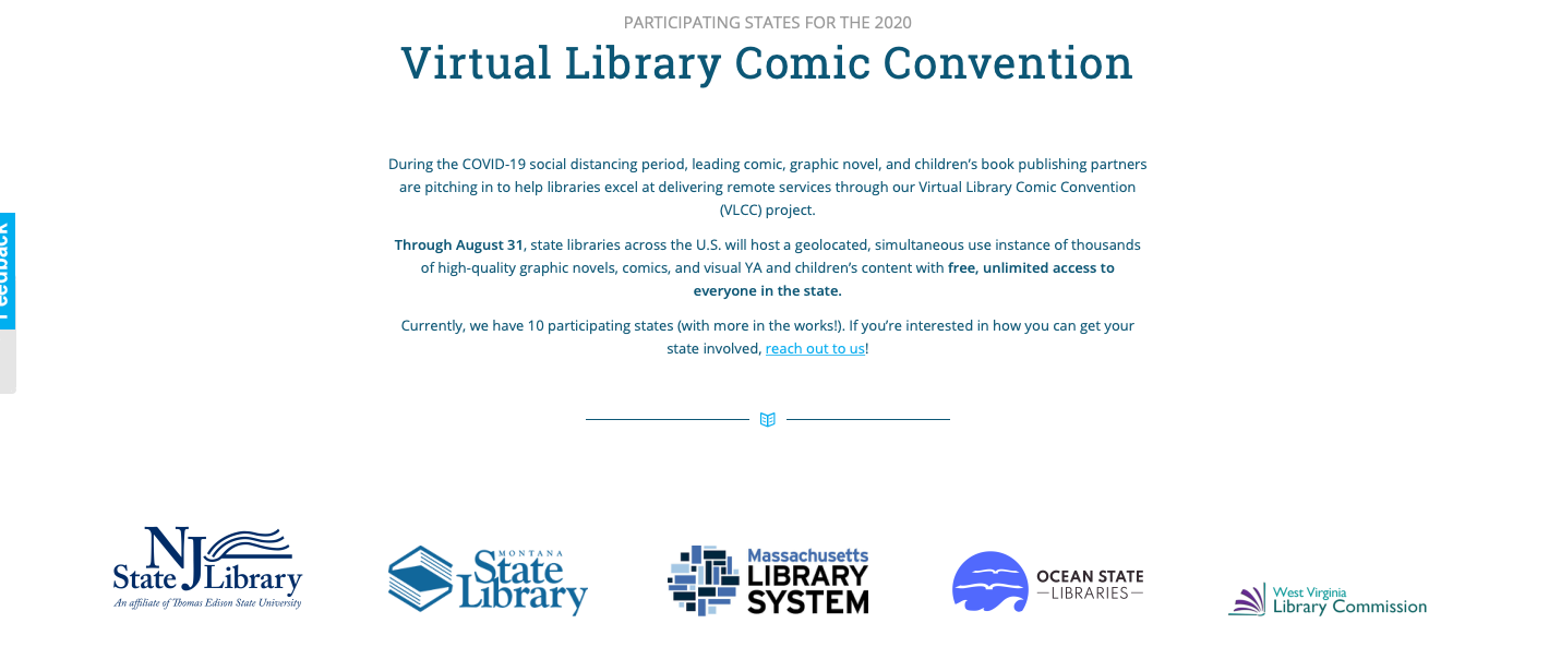 Multiple State Library Organizations Launch Virtual Library Comic Convention (VLCC) in ...