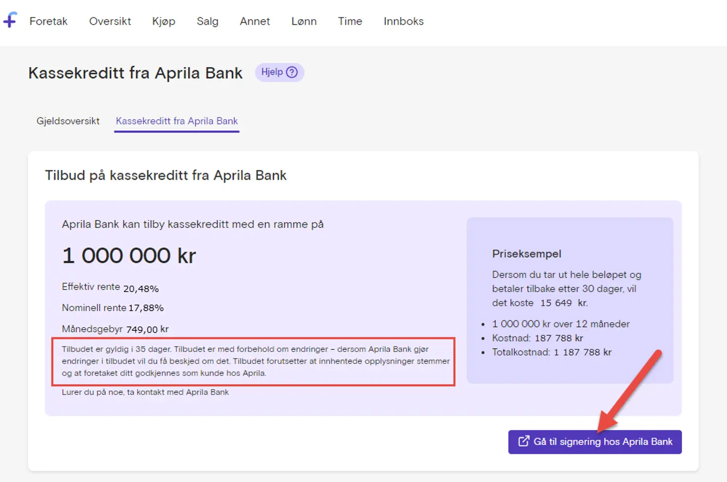 Registrering av lån og overføring