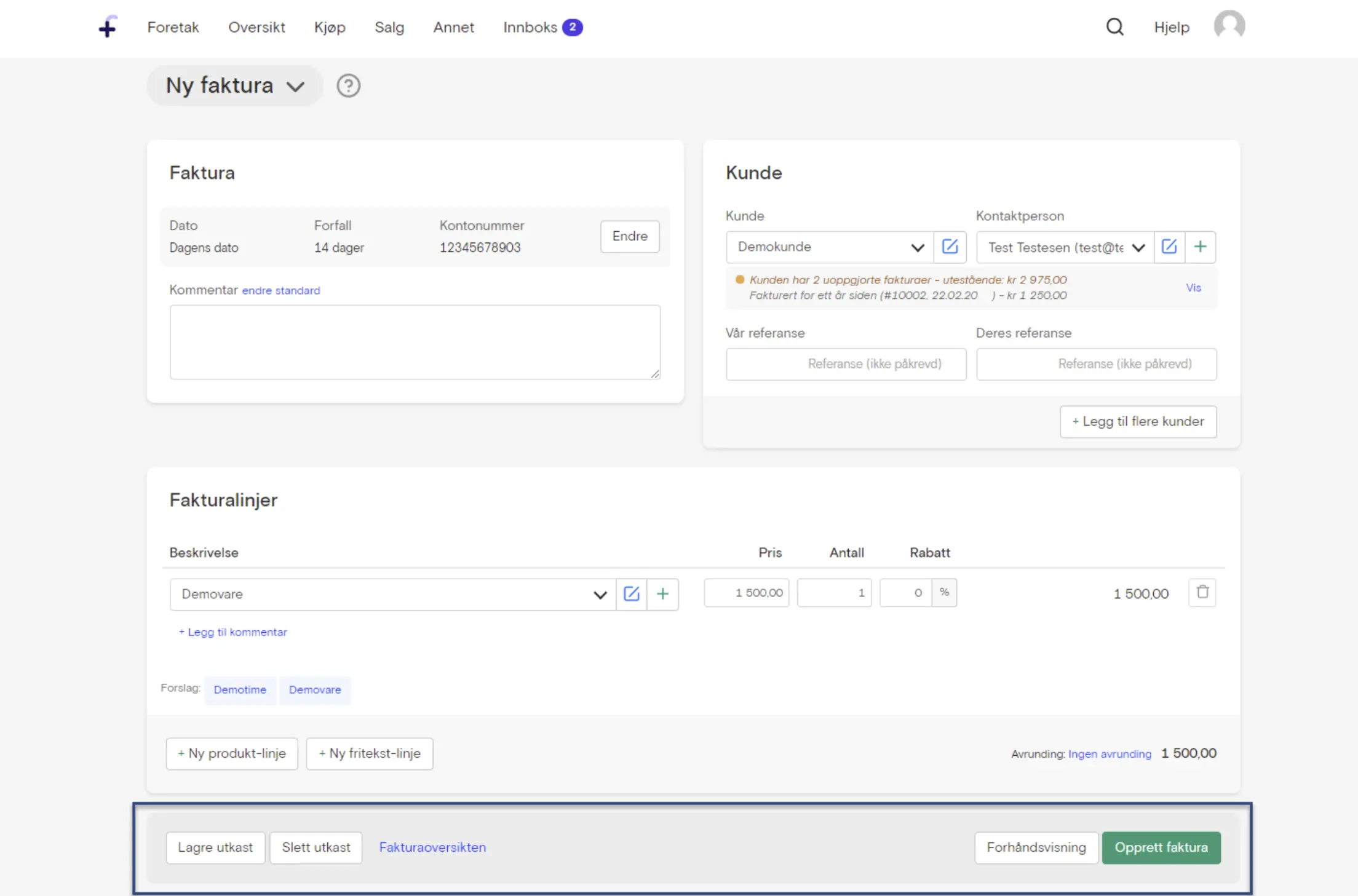 Hjelp og kundeservice til Fiken regnskap