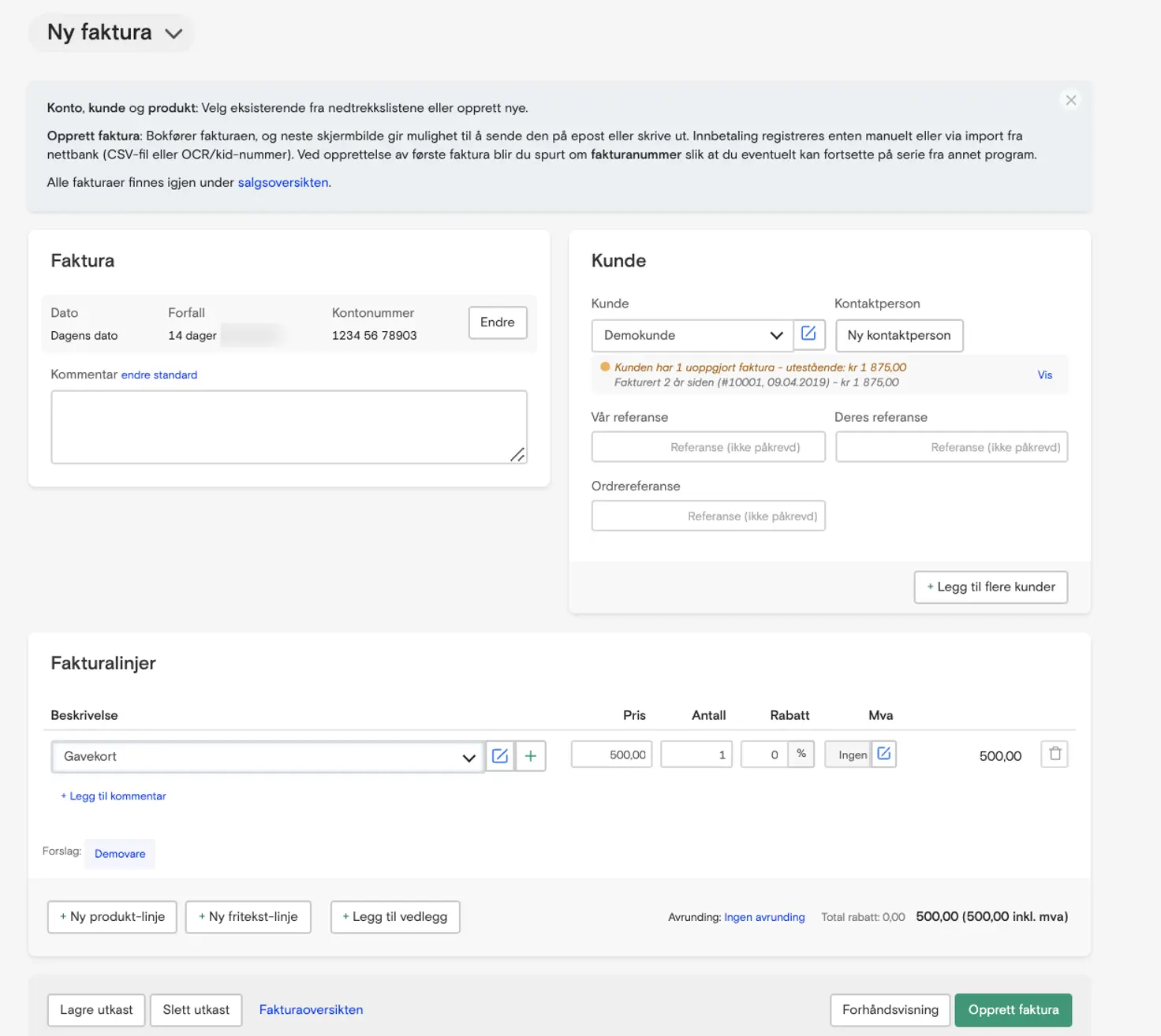 Hjelp og kundeservice til Fiken regnskap