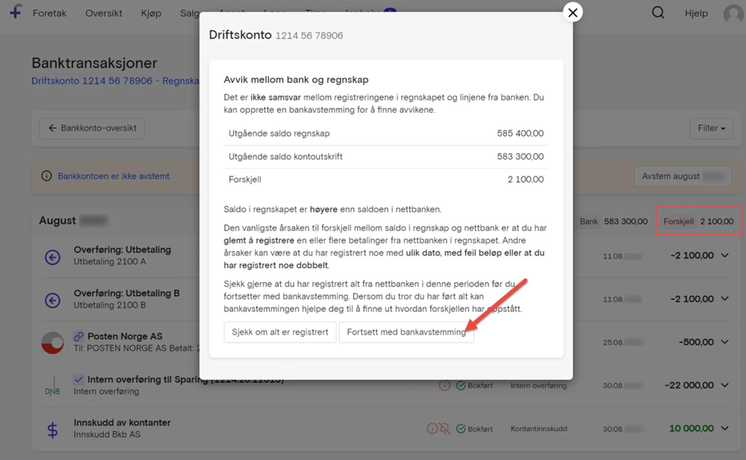 Avstem med forskjell