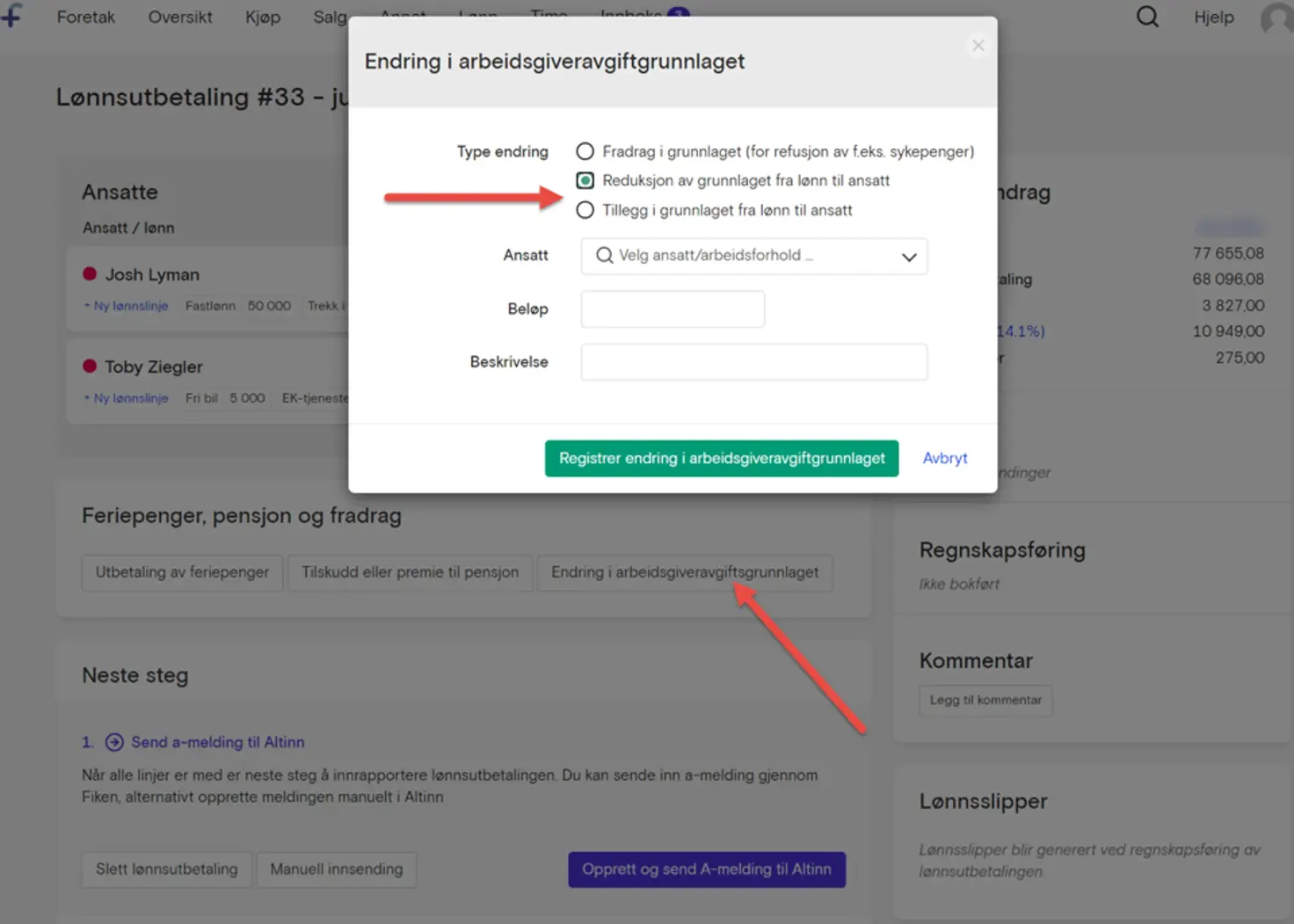 Hjelp og kundeservice til Fiken regnskap