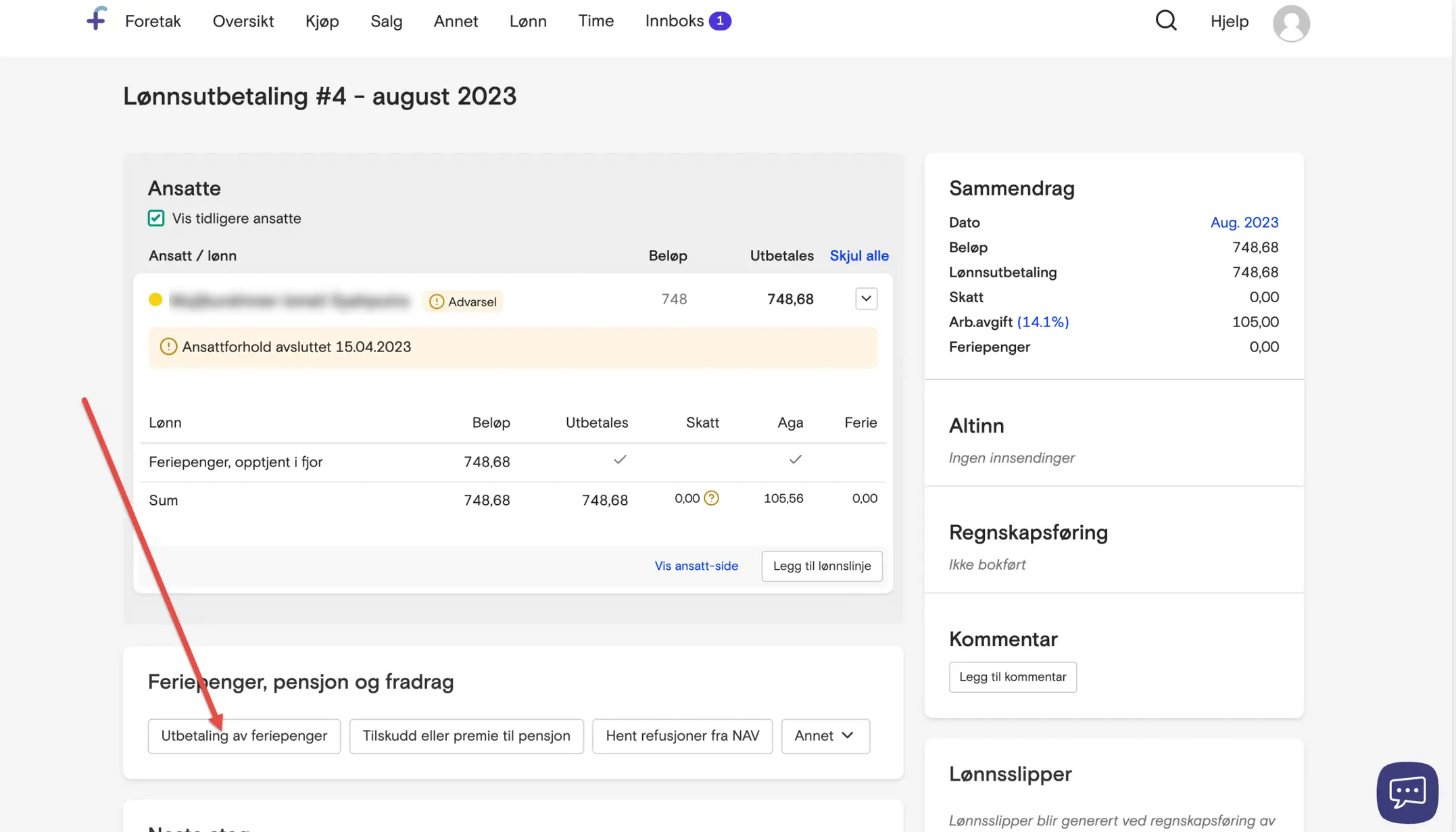 Hjelp og kundeservice til Fiken regnskap