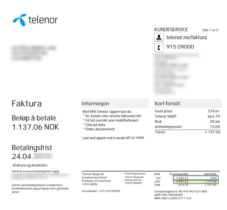 1. Det første kjøpet og aktivering av swap-avtalen.