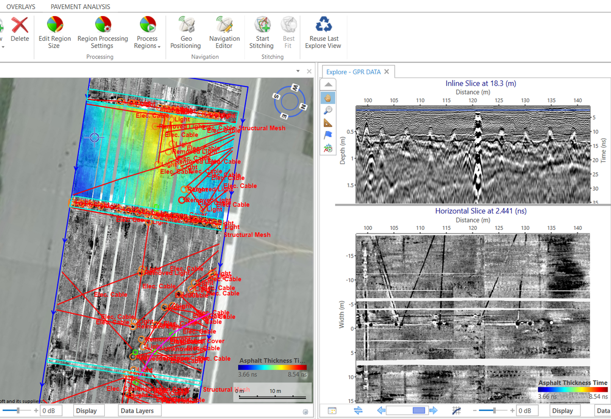 Examiner™software for 3D GPR data