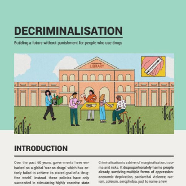 Decriminalisation: Building a future without punishment for people who ...