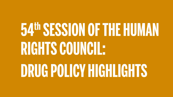 54th session of the Human Rights Council: Drug policy highlights ...
