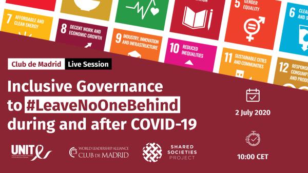 Inclusive governance to leave no one behind during and after COVID-19 ...