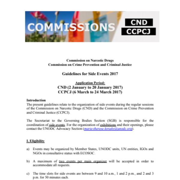 60th Session of the Commission on Narcotic Drugs (CND) - International ...