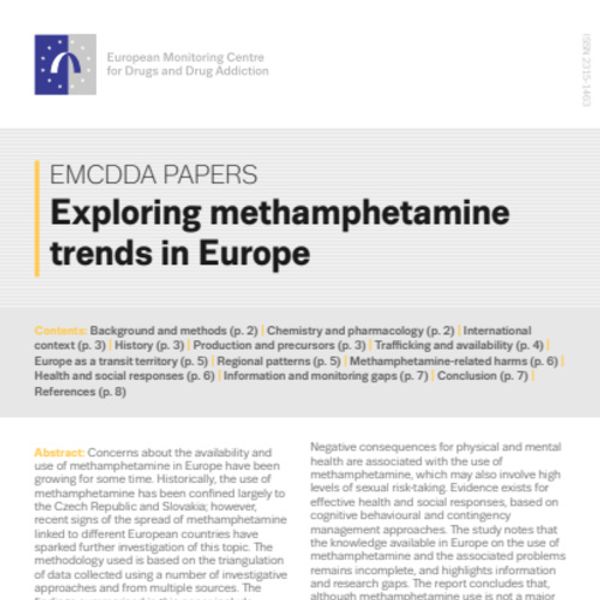 Exploring methamphetamine trends in Europe - International Drug Policy ...