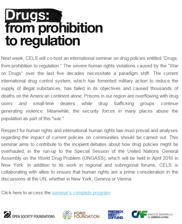 Drugs: From prohibition to regulation - International Drug Policy ...