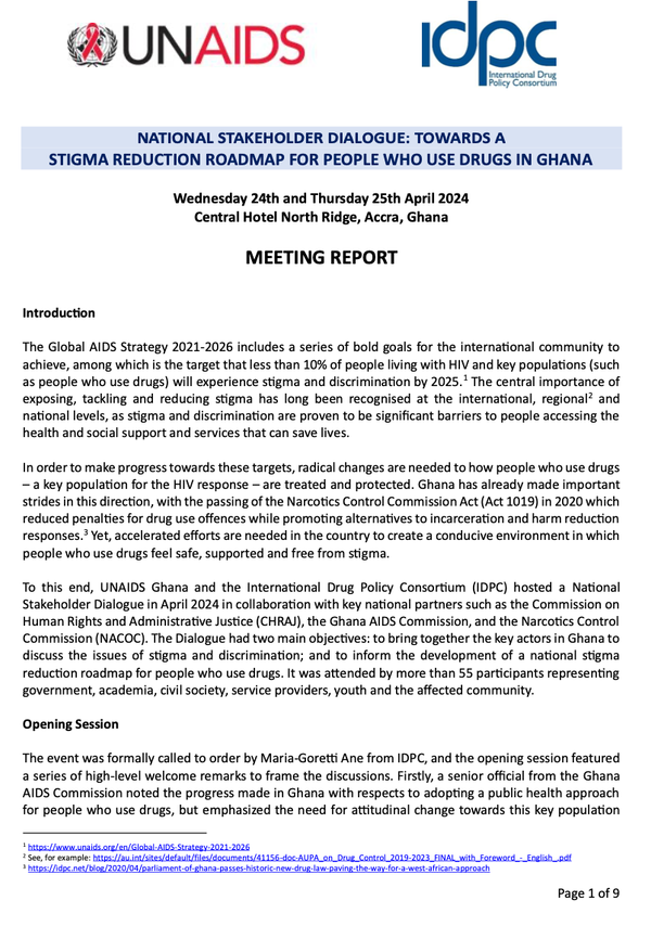 National stakeholder dialogue: Towards a stigma reduction roadmap for ...