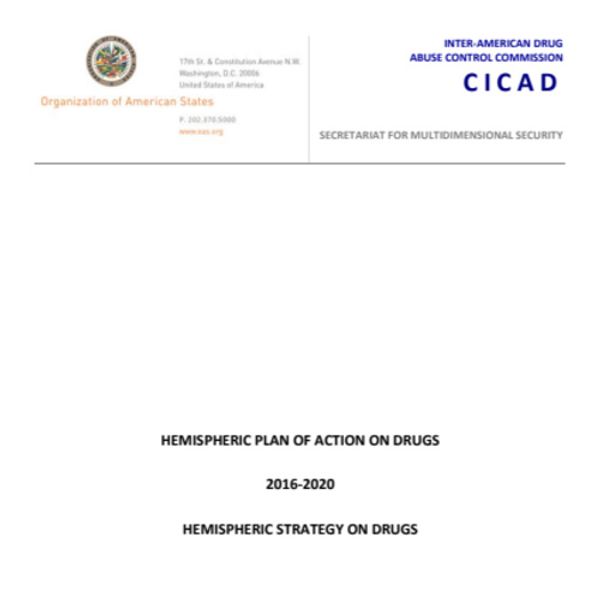 Hemispheric Plan of Action on Drugs 2016-2020 - International Drug ...