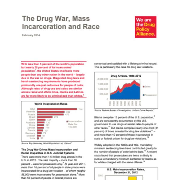 The drug war, mass incarceration and race - International Drug Policy ...