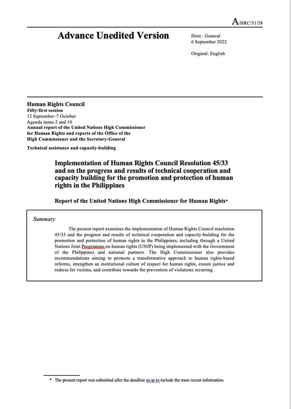 Implementation of HRC Resolution 45/33 on the protection of human ...