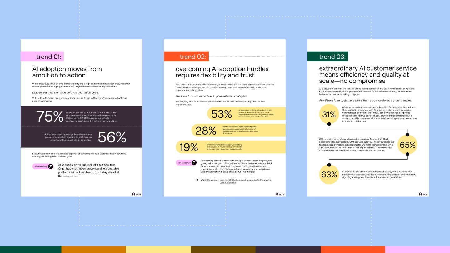 Customer Service in 2025: Generative AI Trends and Insights | Ada Support