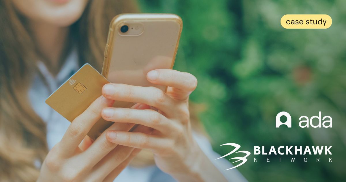 Blackhawk Network | Ada | Case Study | Ada
