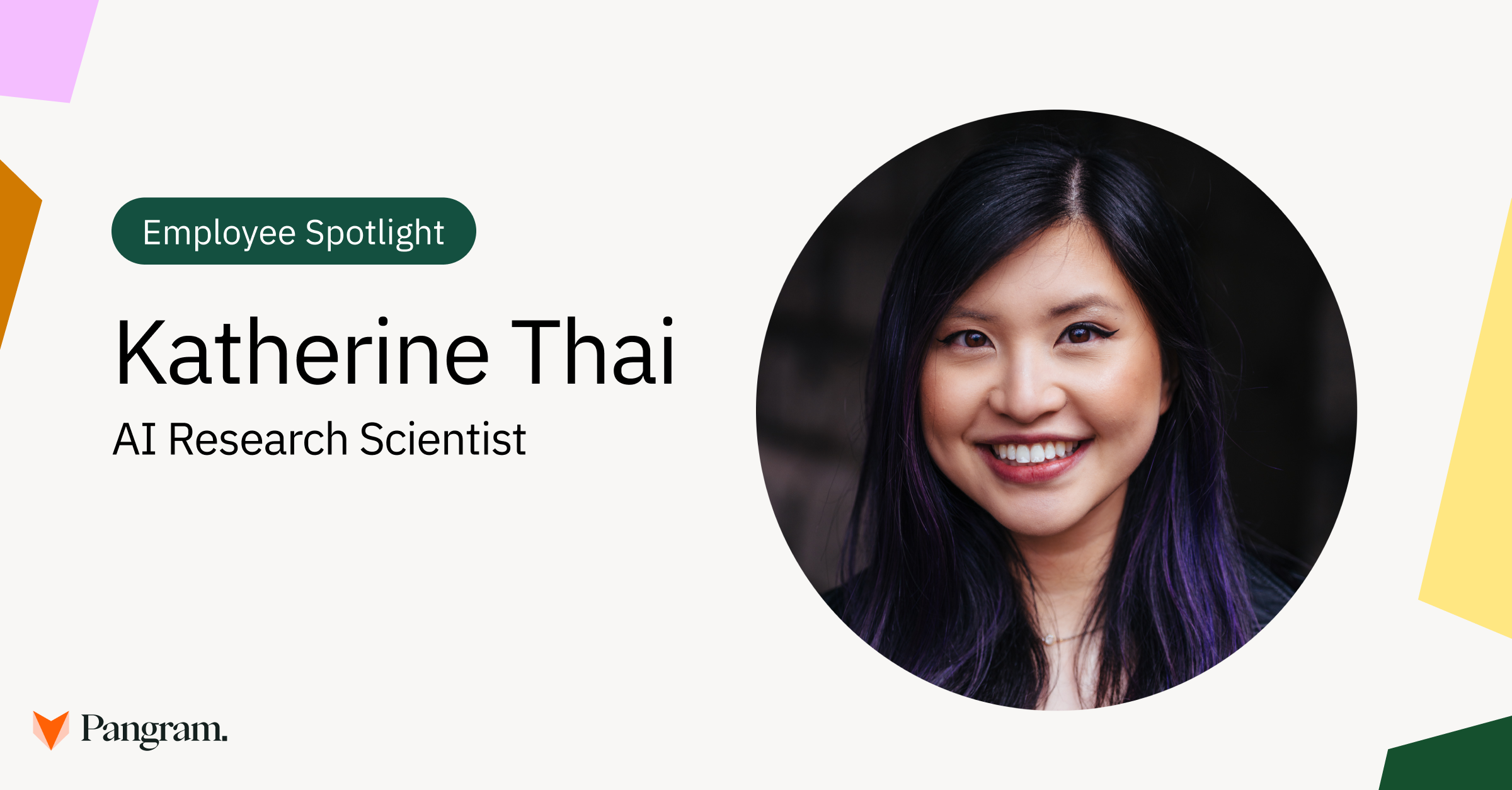 Employee Spotlight: Meet Katherine, AI Research Scientist | Pangram Labs