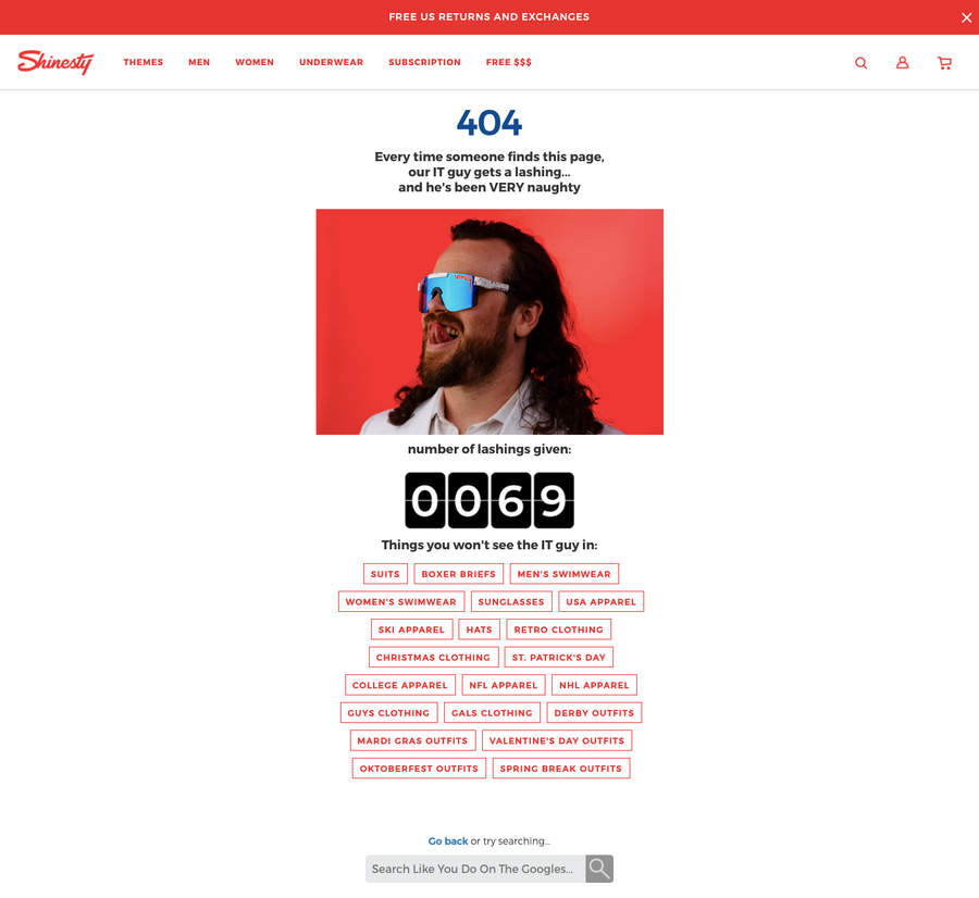 4 Secrets For Building An Amazing 404 Page For Your Shopify Store (And ...