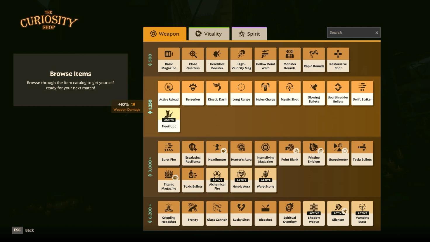 Deadlock Item And Shop Guide