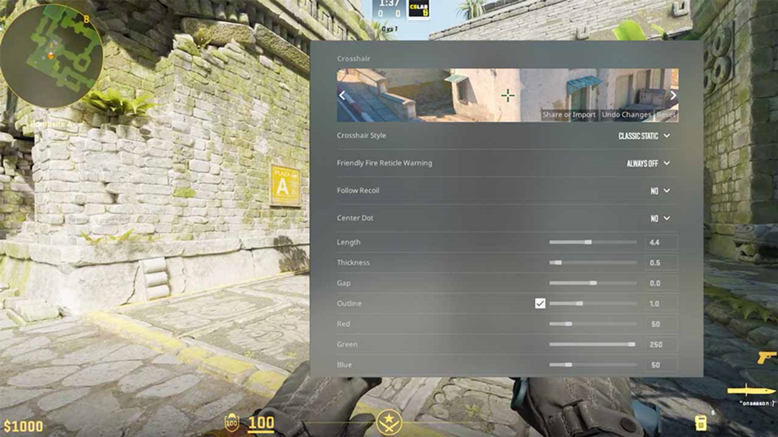 CS2 crosshair settings - Adjust for better gameplay now - BLAST