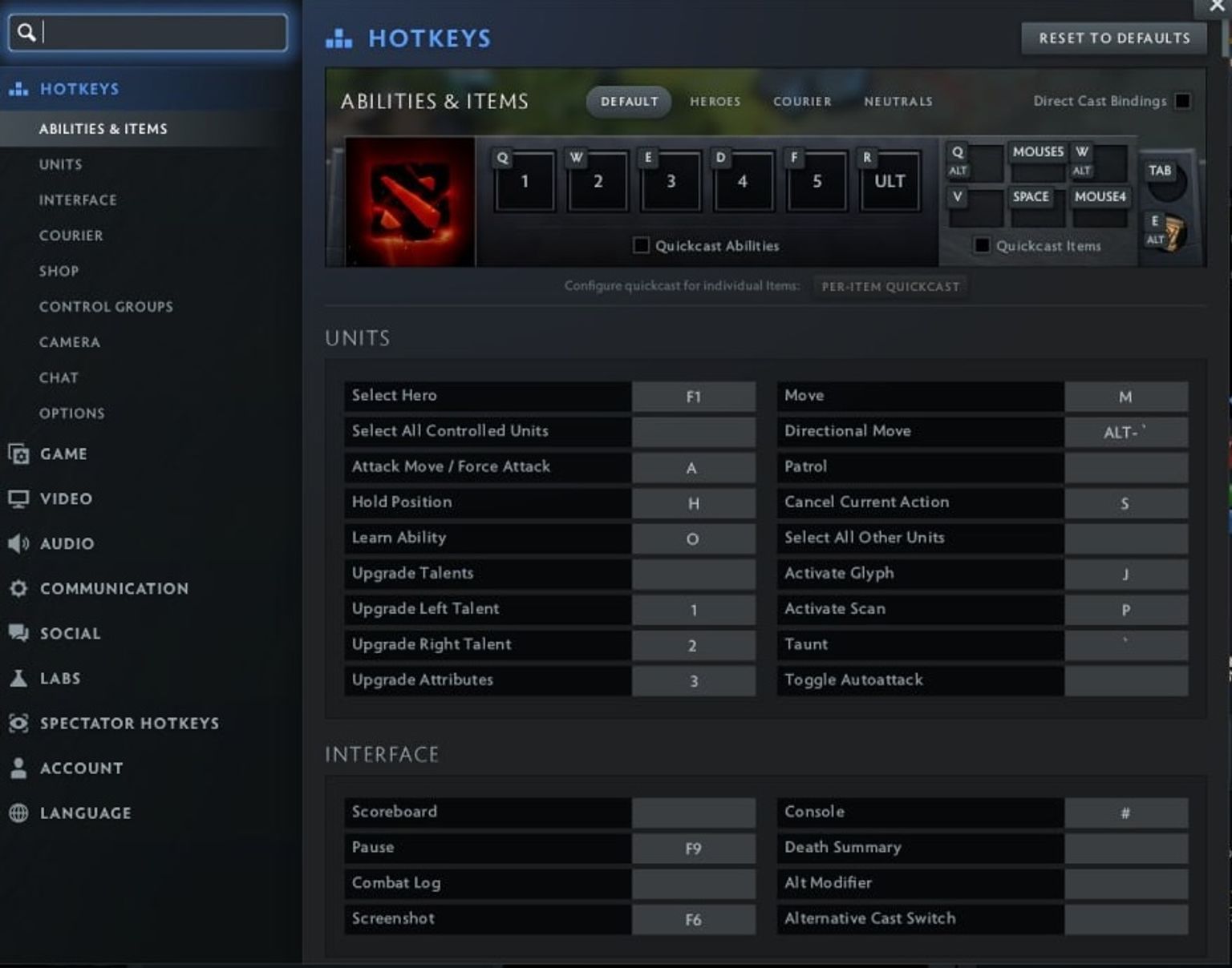 How to have the best keybinds and hotkeys in Dota 2