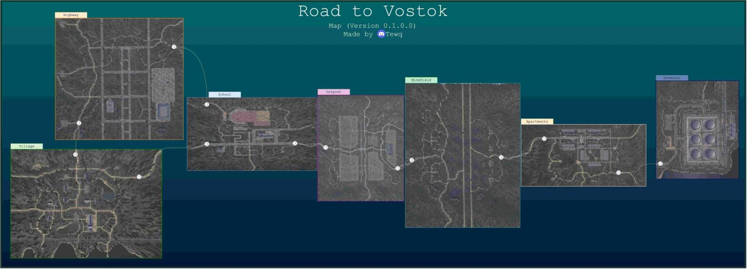 Road To Vostok Map