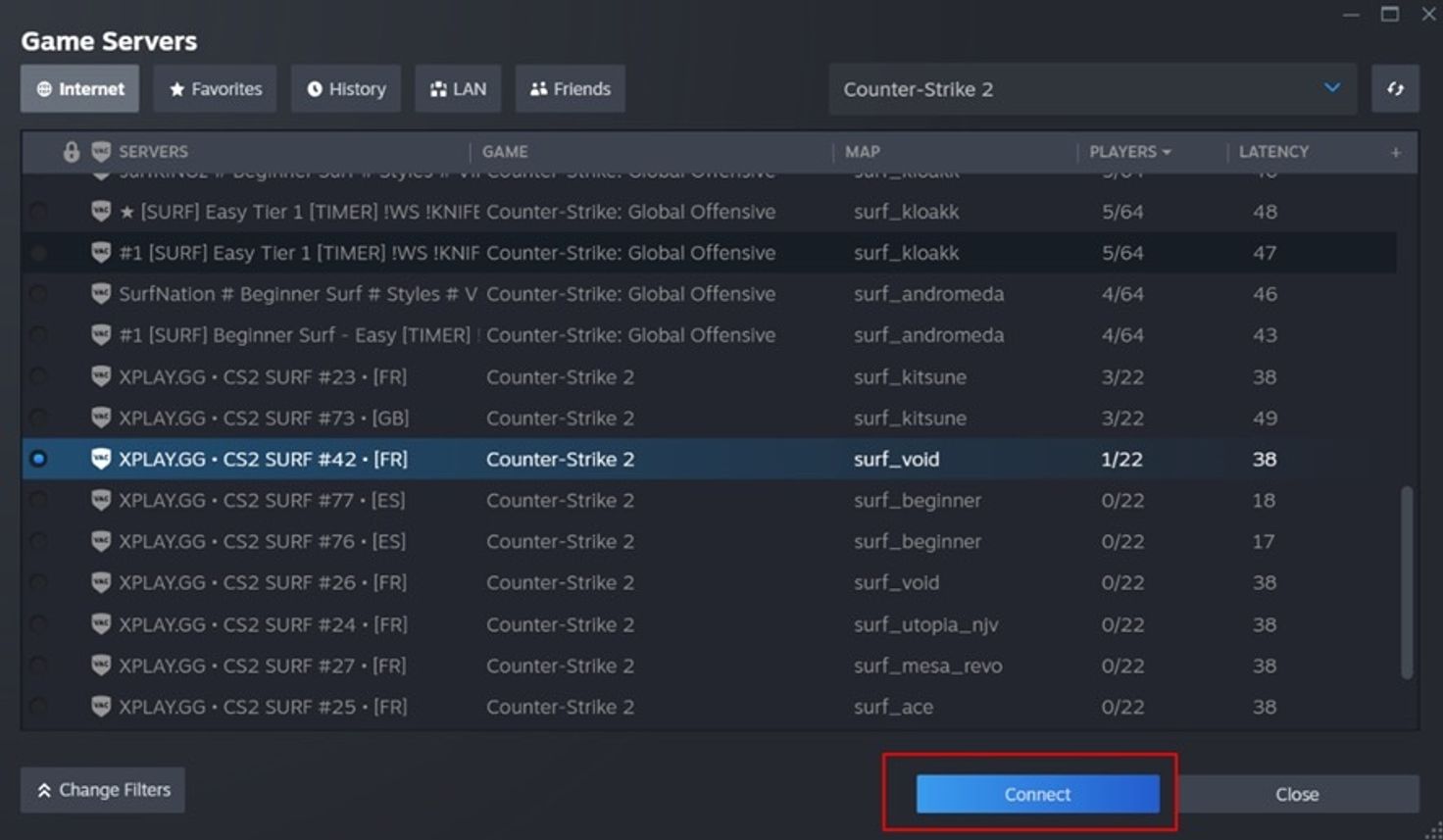 CS2 surf servers - Discover the best maps here - BLAST