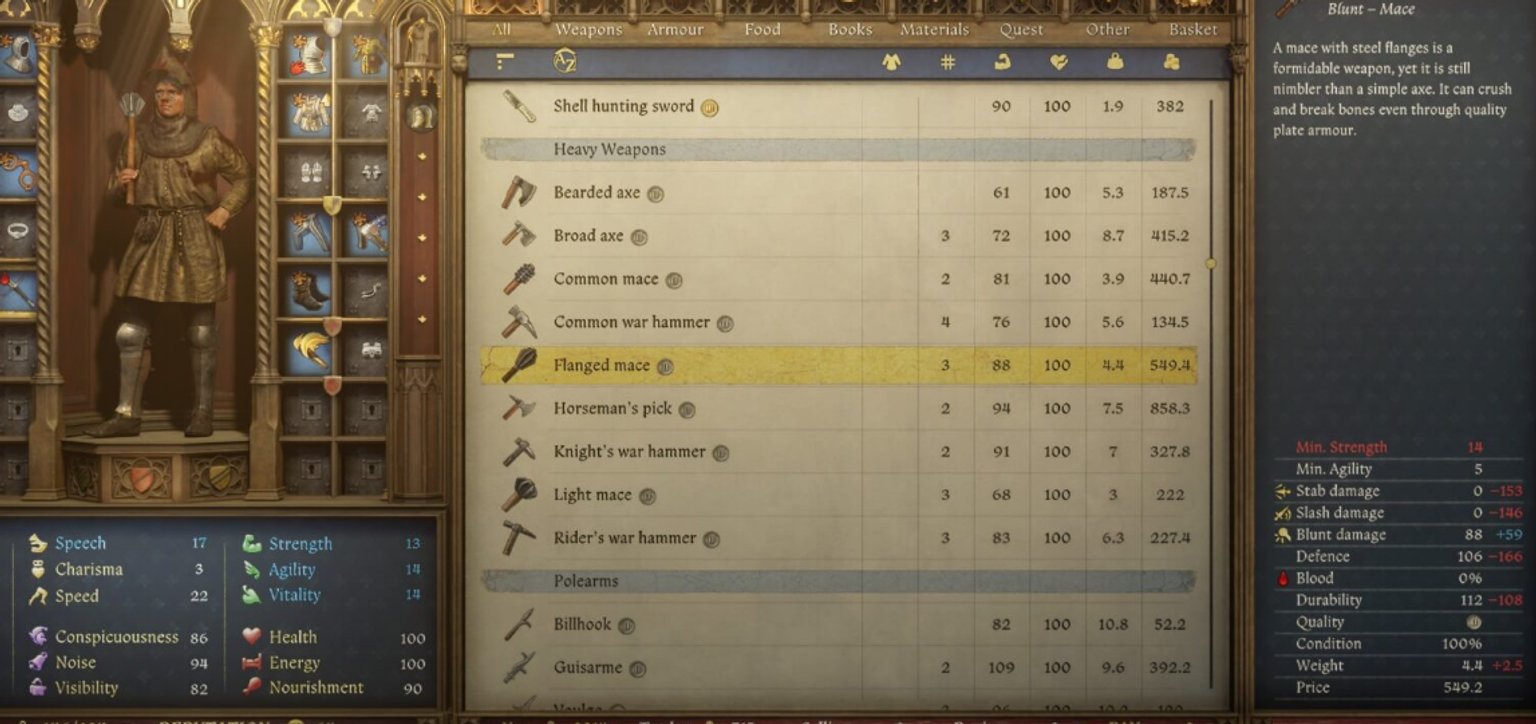 The best weapons in Kingdom Come: Deliverance 2