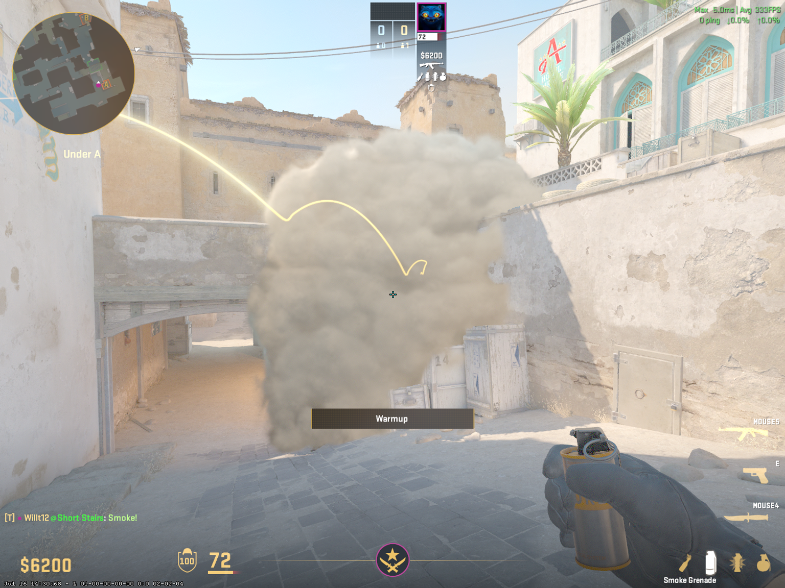Every smoke you need to know on Dust2 in CS2