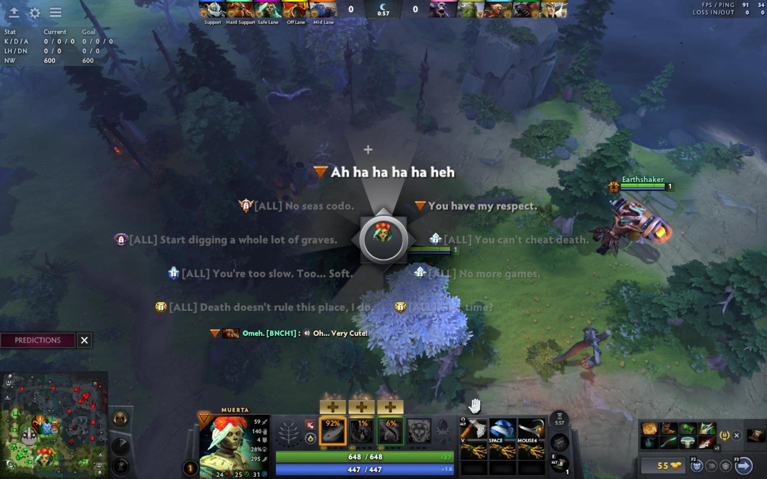 How to use chat wheel lines and chat wheel voice lines in Dota 2